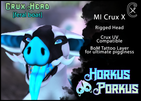 Second Life Marketplace - [HkPk] Head for MI Crux - Feral Boar